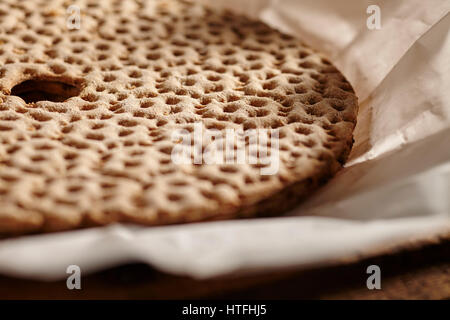 rounds of whole grain, Swedish crispbread, called knockebrod Stock ...