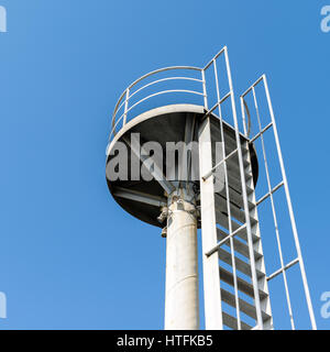 steel watchtower with ladder Stock Photo - Alamy