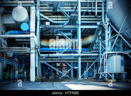 Internal structure of large thermal power plant Stock Photo - Alamy