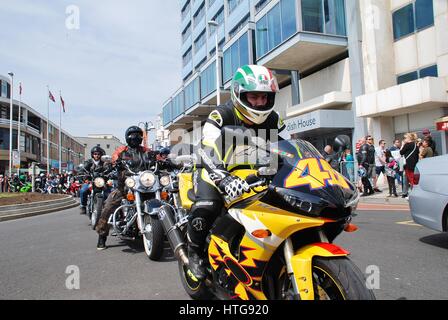 Motorbikes motorcycles bikes English seaside coastal holiday resort The ...