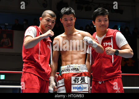 (L-R) Koki Kameda, Tomoki Kameda (JPN), Daiki Kameda, MARCH 10, 2017 ...