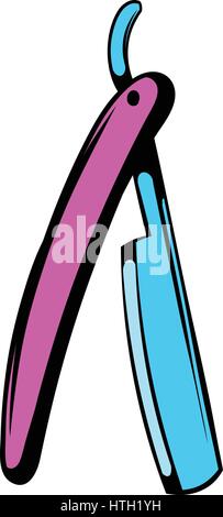 razor shaver handle cartoon vector illustration Stock Vector Image ...