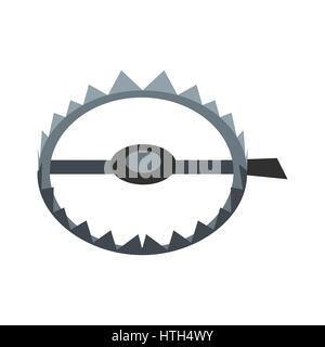 bear trap vector icon isolated on transparent background, bear trap ...