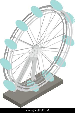 Ferris wheel isometric icon Stock Vector Image & Art - Alamy