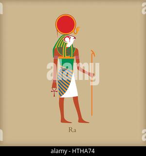 Egyptian God of the Sun - Ra Stock Photo - Alamy