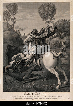 Raphael's 'Saint George and the Dragon' depicts the legendary tale of ...