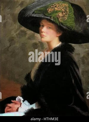 Lilla Cabot Perry - The Green Hat (1913 Stock Photo - Alamy