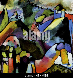 A painting by Vassily Kandinsky, created in 1903, showing his early ...