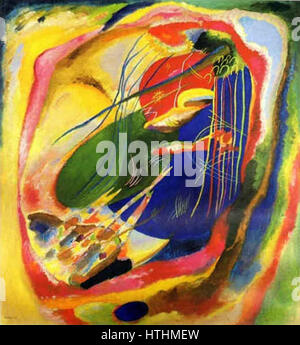 Vassily Kandinsky’s 1914 abstract painting 'Painting with Three Spots ...