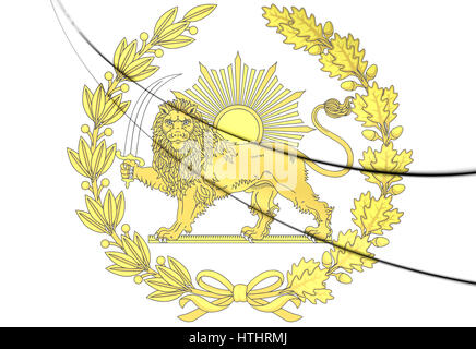 Lion and Sun Emblem of Persia. 3D Illustration Stock Photo - Alamy