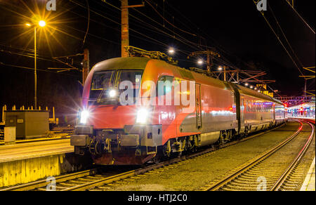 Austrian high-speed train at Feldkirch station Stock Photo - Alamy