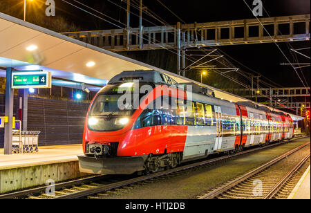 Austrian high-speed train at Feldkirch station Stock Photo - Alamy