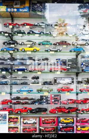 Rome, Italy - January 4, 2017: Souvenir store with religious figures in ...