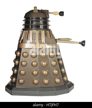 Dalek Isolated on white background Stock Photo - Alamy