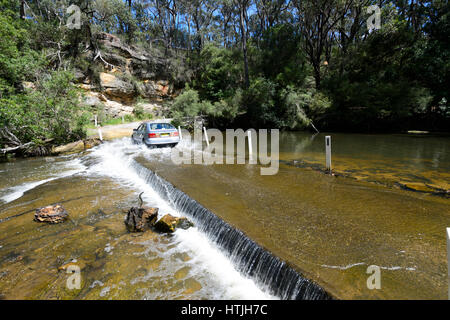 Creek crossing at Belmore Falls, Barrengarry, near Robertson, Southern ...