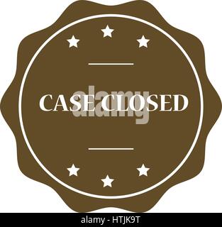 case closed round grunge isolated stamp Stock Vector Image & Art - Alamy
