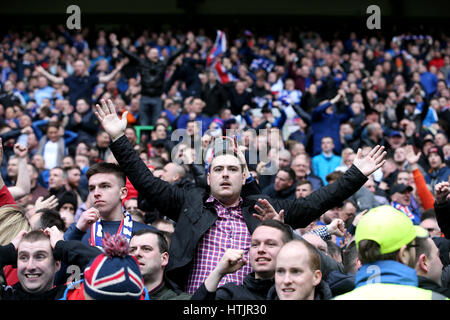 Rangers and Celtic fans during the Ladbrokes Scottish Premiership match ...