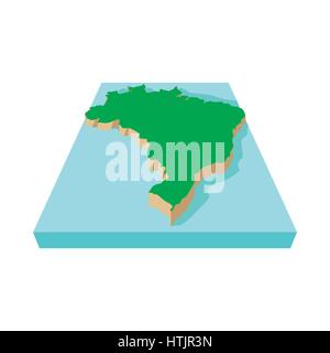 Brazil map concept, cartoon style Stock Vector Image & Art - Alamy