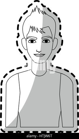 young handsome man icon image Stock Vector Image & Art - Alamy