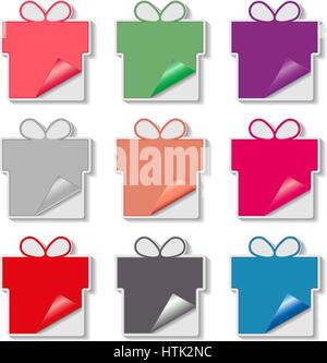 A set of colored stickers in the form of blots, discounts from thirty ...