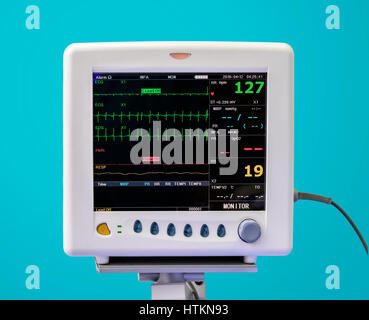 Electrocardiogram in hospital surgery operating theater emergency room ...