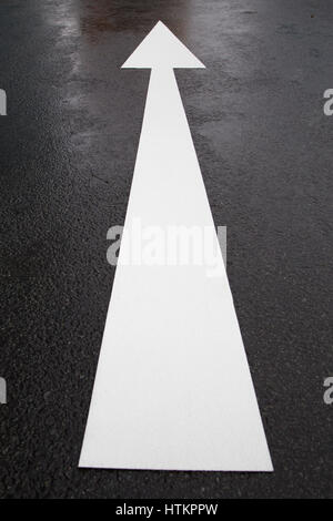 Road arrows marking Stock Photo - Alamy