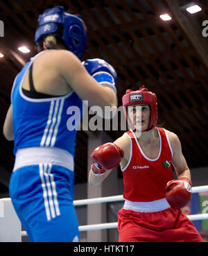 November 18, 2016: England's Chantelle Cameron (RED) during the EUBC ...