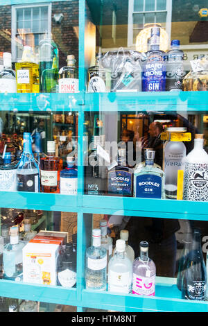 Bottles of gin rare gins rare gin bottles of gin on display expensive ...