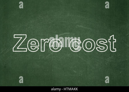 Finance concept: Zero cost on advertising billboard background, 3D ...