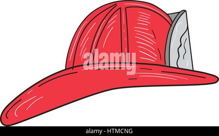Vector sketch helmet firefighter Stock Vector Image & Art - Alamy