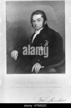 Jons Jacob Berzelius (1779-1848), Swedish chemist who introduced modern ...