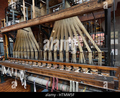 Jacquard loom ; a power loom, invented by Joseph Marie Jacquard, first ...