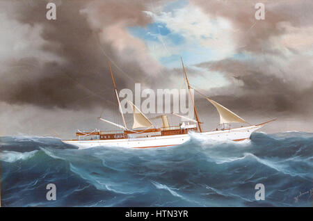 Wintonia (steam yacht) by DeSimone Stock Photo - Alamy