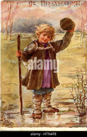 This vintage postcard by Elizabeth Bohm showcases a beautiful design ...