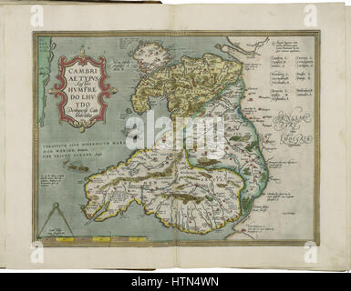 Map of Wales Stock Photo - Alamy