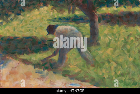Peasant with a Hoe C16531 Stock Photo - Alamy