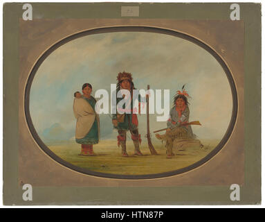 Three Micmac Indians C17059 Stock Photo - Alamy