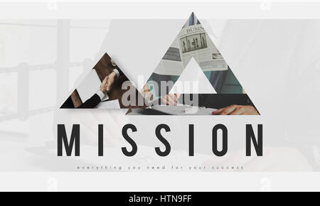 Mission Vision Innovation Leader Aim Stock Photo - Alamy