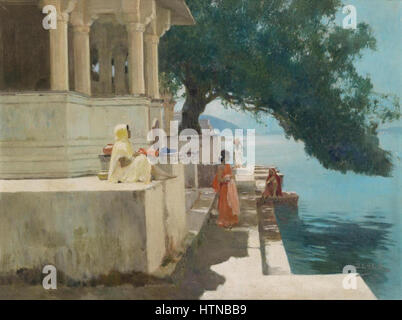 John Gleich On the banks of the Ganges Stock Photo - Alamy