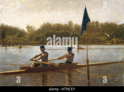 The Biglin Brothers Turning the Stake by Thomas Eakins (1844-1916), oil ...