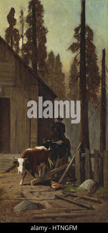 William Hahn Bringing the Cattle Home Stock Photo - Alamy