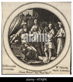 Wenceslas Hollar - David before Saul (State 2) 2 Stock Photo - Alamy