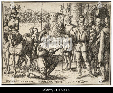 Wenceslas Hollar David and Uriah 2 Stock Photo - Alamy