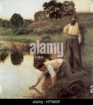 Jules Alexis Muenier Les Chemineaux Stock Photo - Alamy