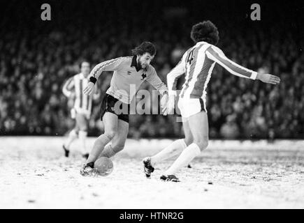 Wolverhampton Wanderers footballer Peter Daniel playing against Arsenal ...