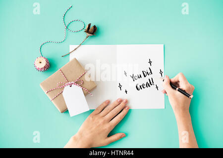 Handwriting text writing Job Well Done. Concept meaning Well Performed ...