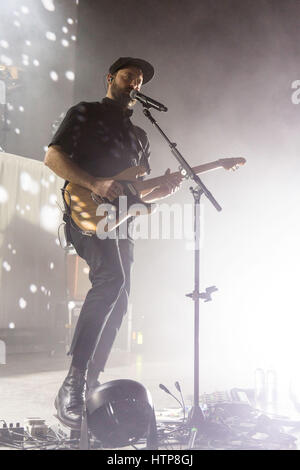 Madison, Wisconsin, USA. 13th Mar, 2017. SARAH BARTHEL of Phantogram at ...