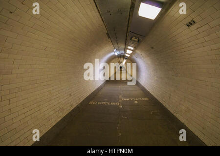 the Thames Tunnel, an underwater tunnel beneath the River Thames in ...