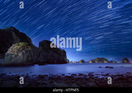 Asia, Japan, Honshu, Futo, Izu, Hanto Peninsula, Peninsulta coastline ...