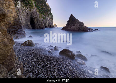 Asia, Japan, Honshu, Futo, Izu, Hanto Peninsula, Peninsulta coastline ...